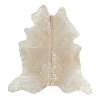 Mina Victory BR100 Throw Rug, Beige/Silver, 5' x 8' - Contemporary ...