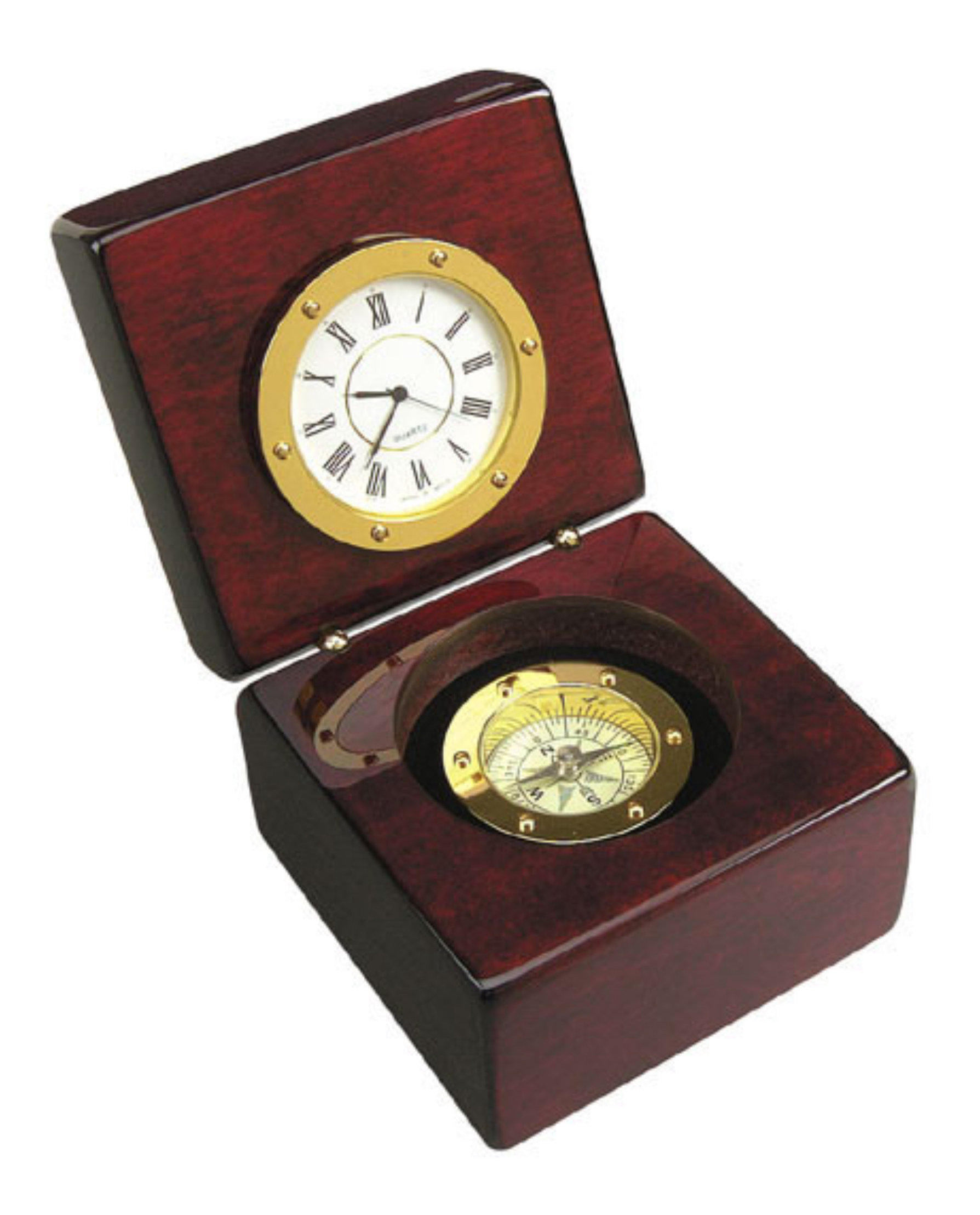 Navigator Clock and Compass - Transitional - Desk And Mantel Clocks ...
