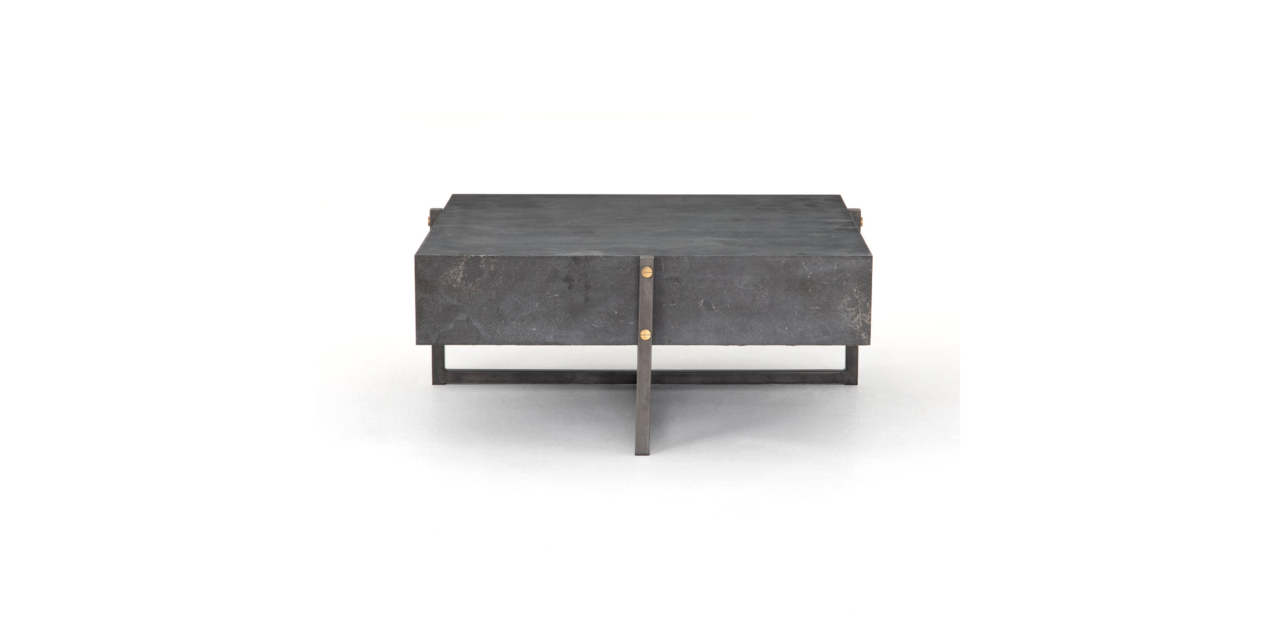 Keppler Square Coffee Table-Bluestone - Industrial - Coffee Tables - by ...