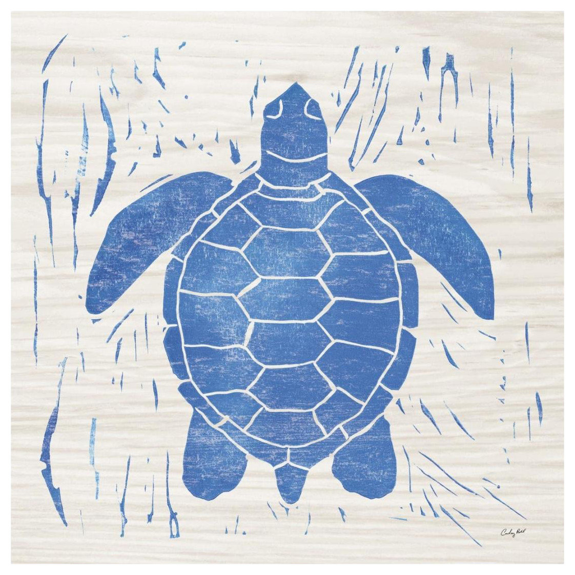 "Sea Creature Turtle Blue" Digital Paper Print by Courtney Prahl, 20 ...