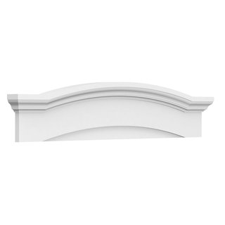 Eyebrow Architectural Grade PVC Pediment, 74"W x 10 1/2"H ...