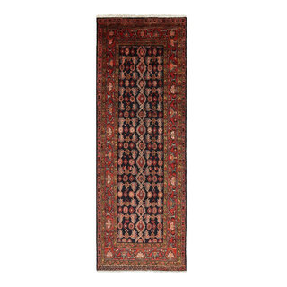 New Persian Hamadan Wool Rug, 3'9"x10'8", Runner, 3'9"x10'8 ...