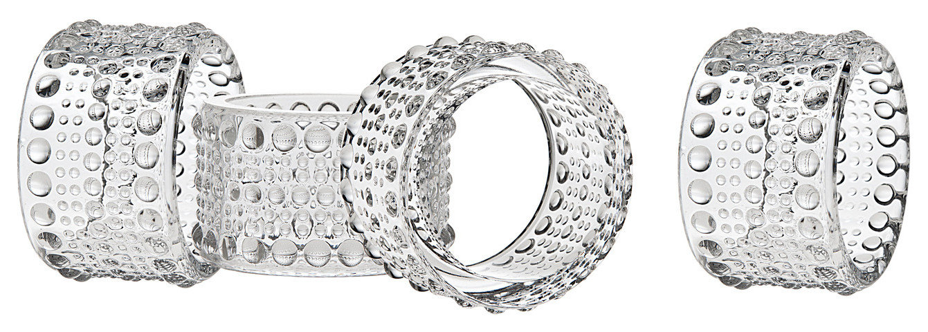 Lumina Napkin Rings Set of 4 - Contemporary - Napkin Rings - by ...