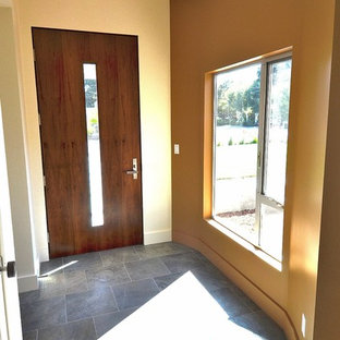 75 Beautiful Mid-Century Modern Slate Floor Entryway Pictures & Ideas ...