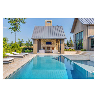Country Modern - Farmhouse - Pool - Nashville - by Stone Ridge Custom ...