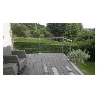 balustrade inox en tube carré - Modern - Rennes - by TID Inox | Houzz