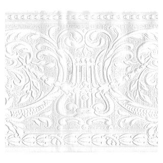 Paintable Wallpaper Border Vintage Victorian White 6.75"x15 ...