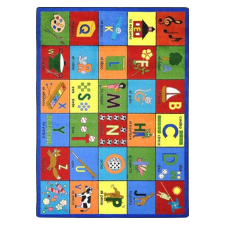 Kid Essentials Rug, Bilingual Phonics, 5'4"x7'8", 5'4"x7'8 ...