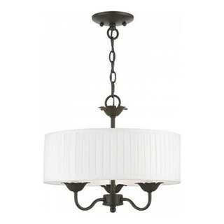 3 Light Pendant In Transitional Style-14 Inches Tall and 16 Inches Wide ...