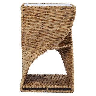 Nivala Water Hyacinth Accent Table - Tropical - Side Tables And End ...