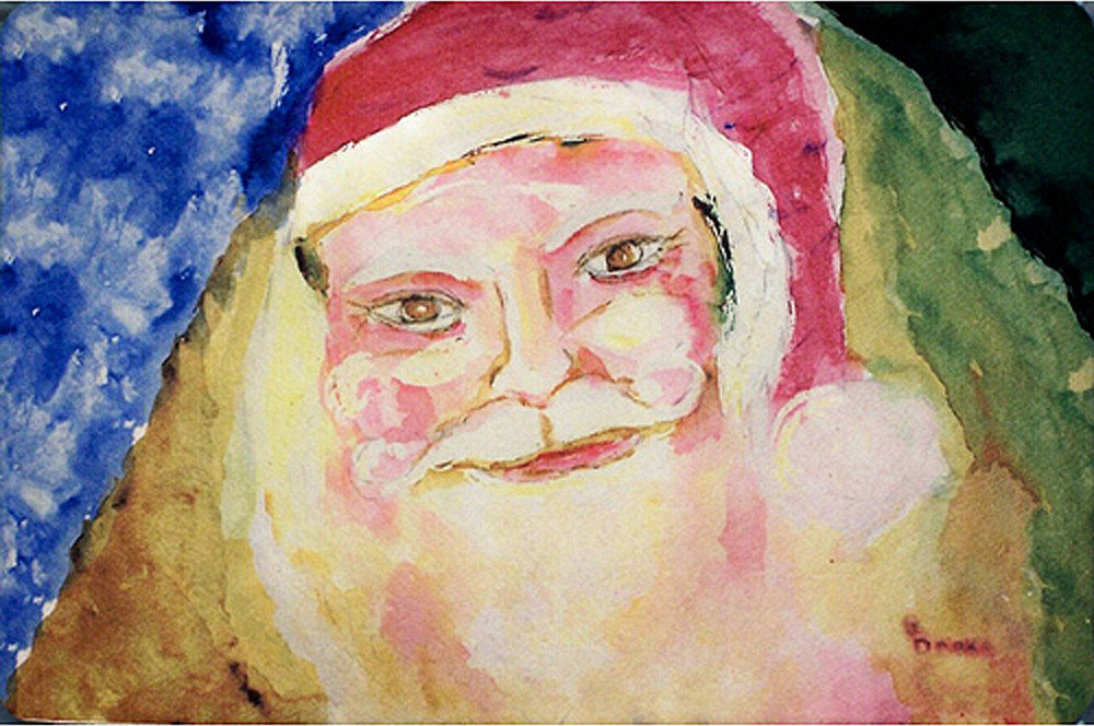 Santa Face Door Mat 30x50, 30 inches x 50 inches - Contemporary ...