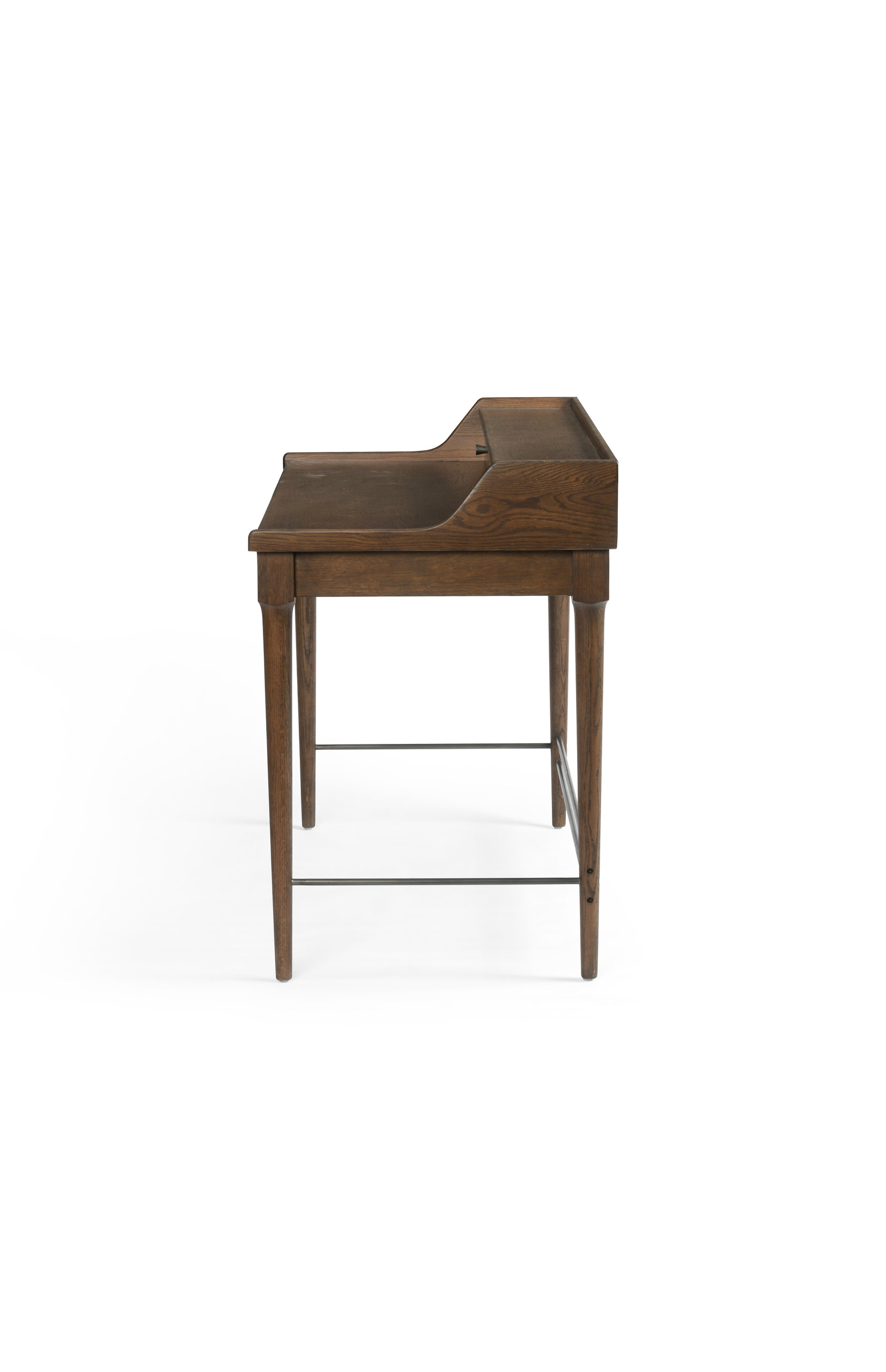 Moreau Writing Desk-Dark Toasted Oak - Midcentury - Desks And Hutches ...