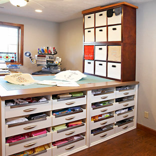 75 Most Popular Rustic Craft Room Design Ideas for August 2020 ...