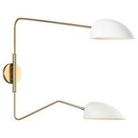 Jane Double Task Sconce - Midcentury - Bathroom Vanity Lighting - by ...