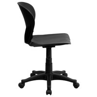 Flash Furniture Mid-Back Black Plastic Swivel Task Chair - Contemporary ...