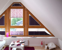 window treatment for trapezoid windows