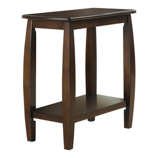 Raphael 1-shelf Chairside Table Cappuccino - Transitional - Side Tables ...