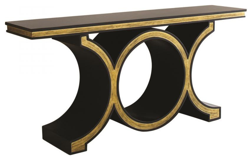 Link Black/Gold Console - Contemporary - Console Tables - by Lighting ...