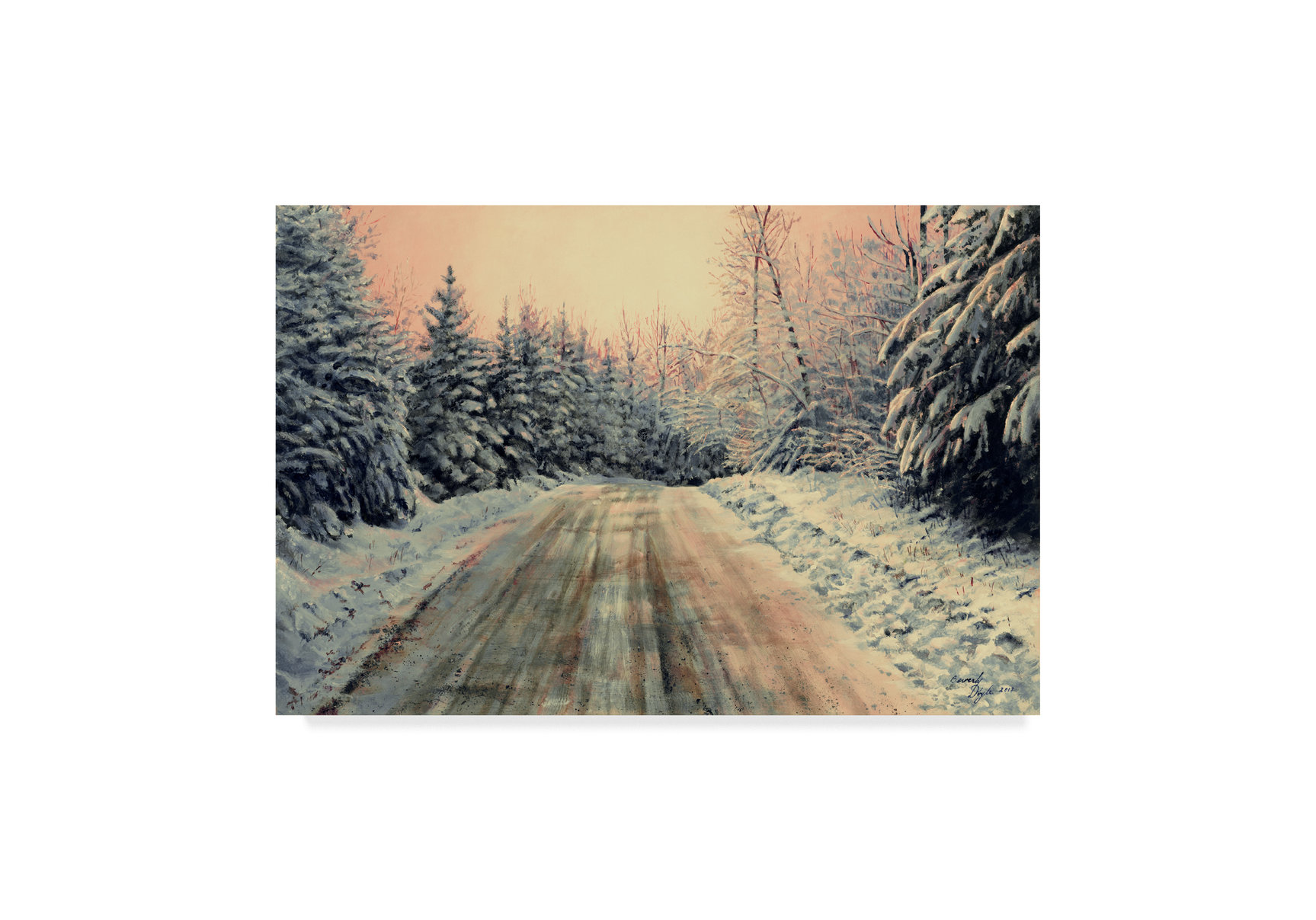 Beverly Doyle 'Irish Settlement Road' Canvas Art, 30"x47" - Rustic ...