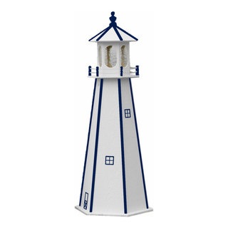 Standard Lighthouse, 6 Foot - Beach Style - Garden Statues And Yard Art ...