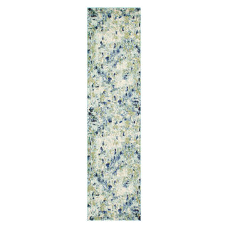 Rug Unique Loom Chromatic Light Blue Runner 2' 7 x 10' 0 - Contemporary ...