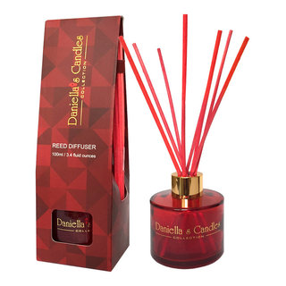 Reed Diffuser Set Red, Apple Harvest - 3.4oz/100ml - Contemporary ...