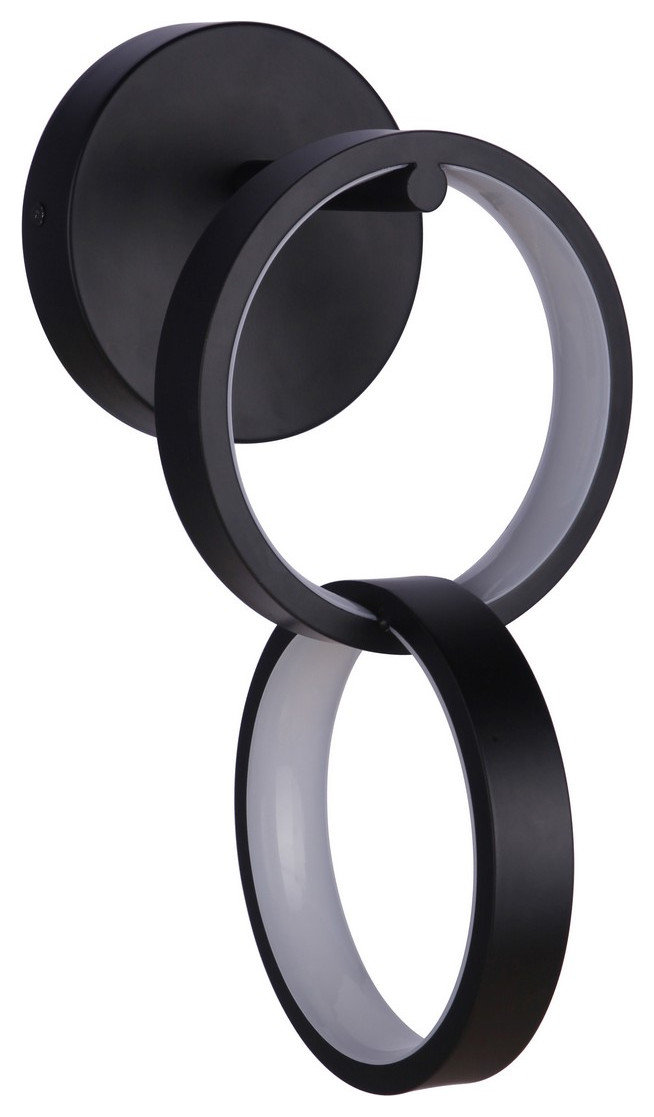 Context LED Wall Sconce, Flat Black - Beach Style - Wall Sconces - by ...