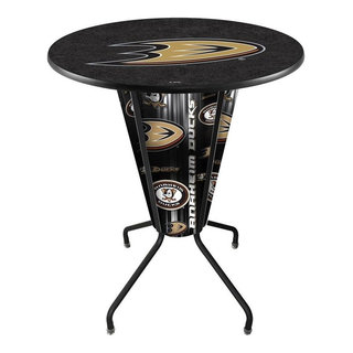 Lighted Anaheim Ducks Pub Table - Contemporary - Outdoor Pub And Bistro ...