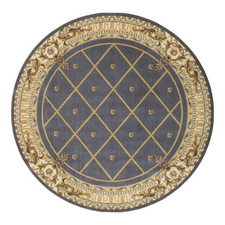 Nourison Ashton House AS03 Cocoa Area Rugs, 7'5" Round - Victorian ...