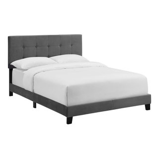 Amira Twin Performance Velvet Bed - Transitional - Panel Beds - by Uber ...