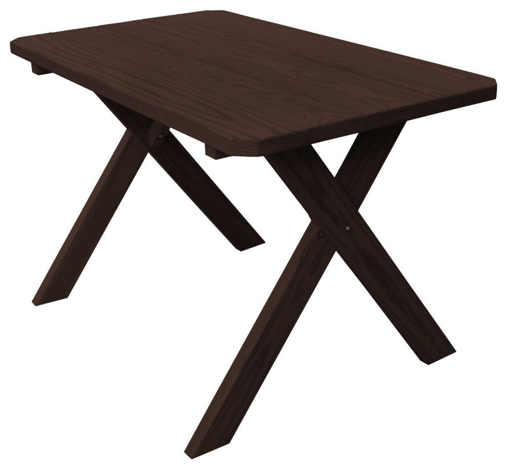 Pressure Treated Pine Cross Leg Picnic Table, 5 Foot - Transitional ...
