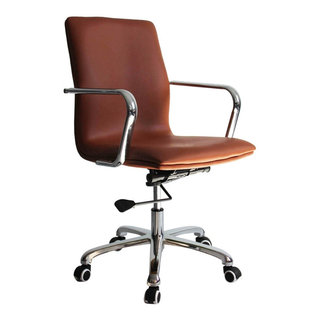 Modern Classics Confreto Conference Office Chair Mid Back, Light Brown ...