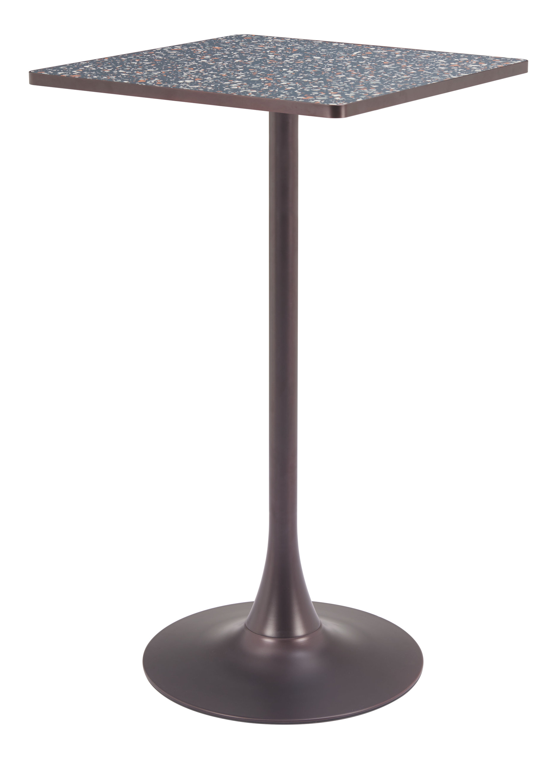 Spot Bar Table Black and Bronze - Midcentury - Indoor Pub And Bistro ...