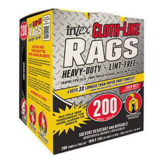 Intex NW-00347-200 Heavy-Duty Cloth-Like Rags, 10"x11", 200-Count ...