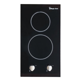Magic Chef 12" 120V Built-In Electric Radiant 2-Burner Cooktop ...