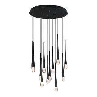 Pierce Led Pendant Black Contemporary Pendant Lighting By