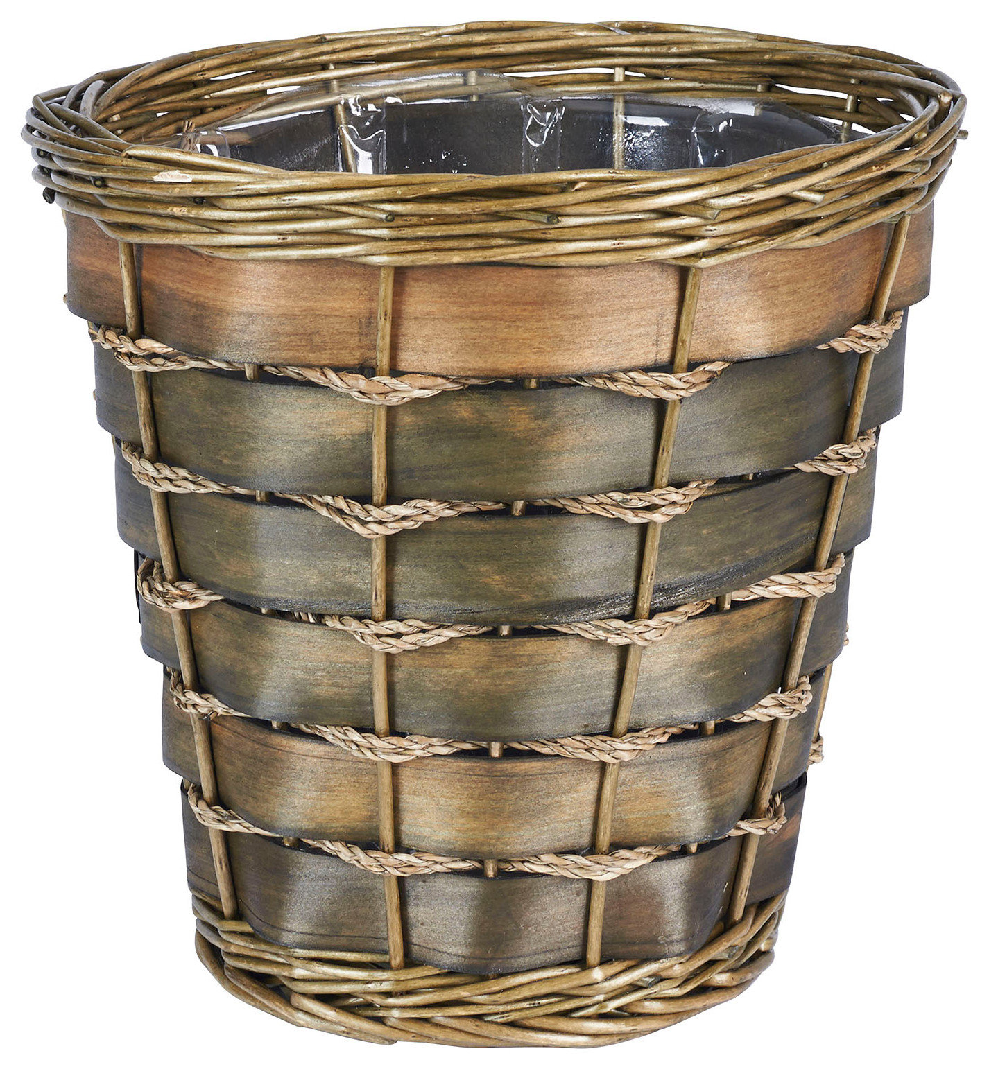 Haven Wicker Waste Basket - Tropical - Wastebaskets - by Household ...