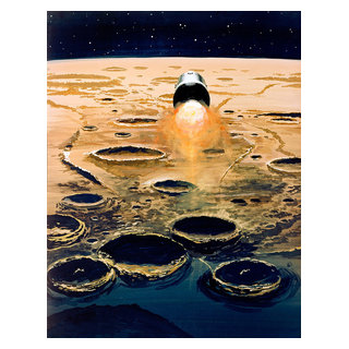 Apollo 8 Over the Moon Print, 20" x 30" - Contemporary - Prints And ...