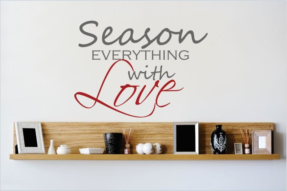 Decal Season Everything With Love Quote, 20x20", 20X20 - Contemporary ...