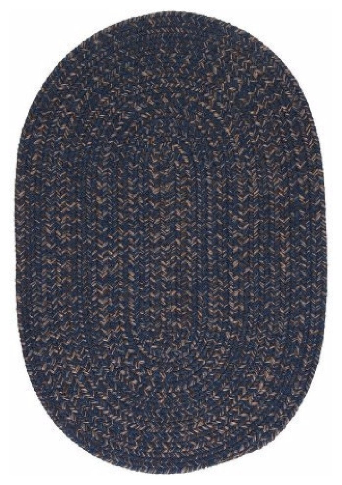 Colonial Mills Hayward Hy59 Navy, Blue, Neutral Area Rug, 8'x8 ...