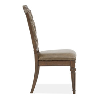 Dining Side Chair WithUpholstered Seat and Back, Set of 2 - Traditional ...