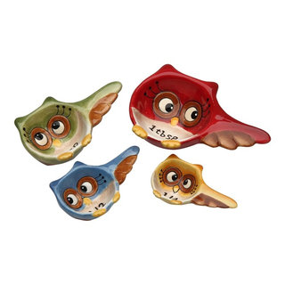 Owl Design Nested Measuring Spoon Set - Contemporary - Measuring Spoons ...