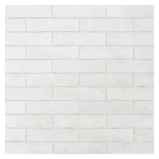 Crackle White Ceramic Wall Tile Sample - Traditional - Tile - by Merola ...