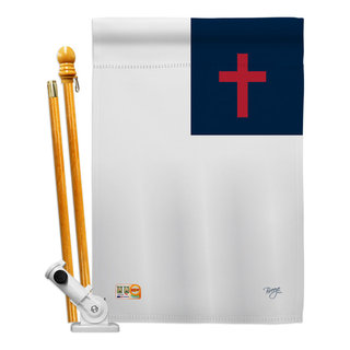 Christian Inspirational Faith & Religious House Flag Set, 28" X 40" X 0 ...