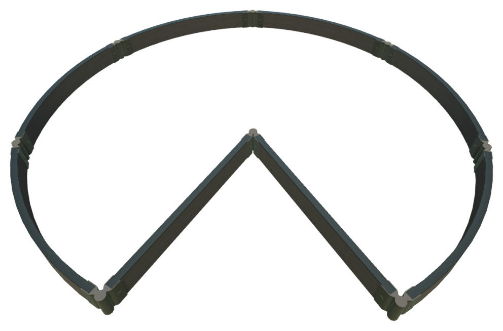 Weathered Wood 'Circle Quay' 9'x9'x5.5" Key Raised Garden Bed, 2 ...