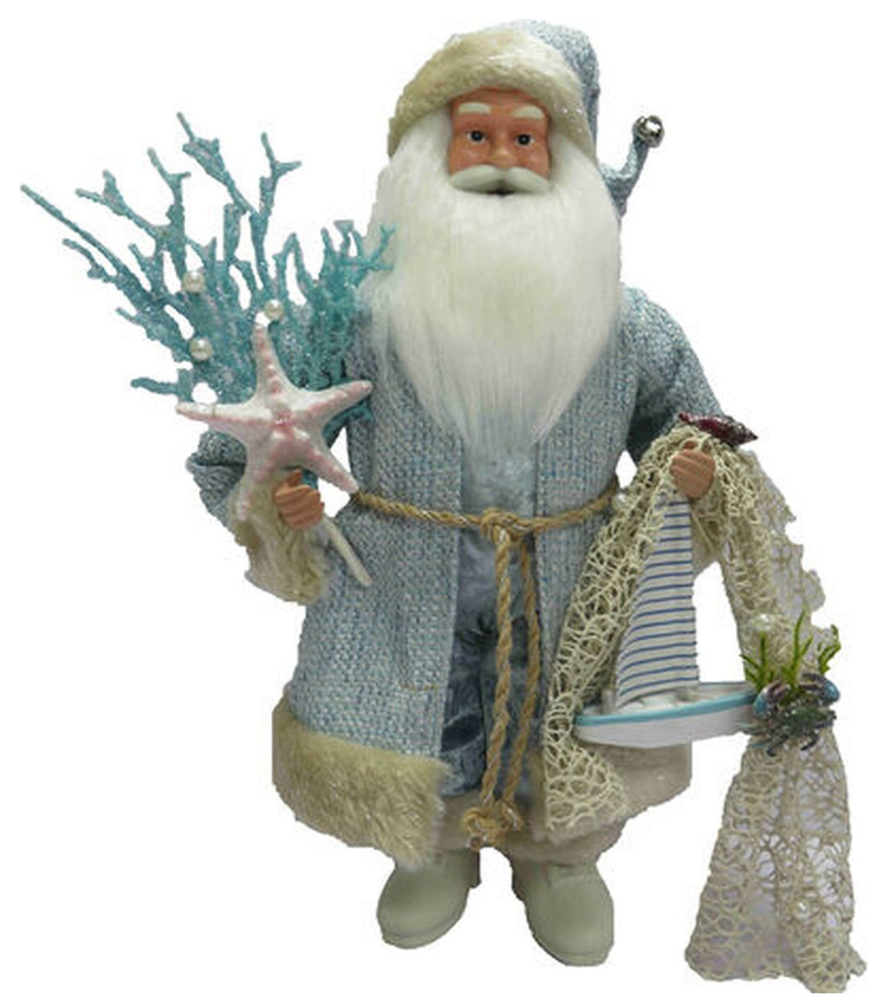 December Diamonds Tropical Ornaments Blue Santa With Sailboat ...