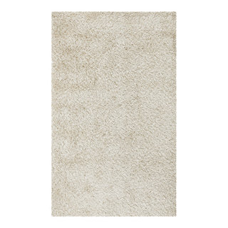 Chandra Rugs Zara Hand-Woven Contemporary Rug, Rectangular White 4'x6 ...