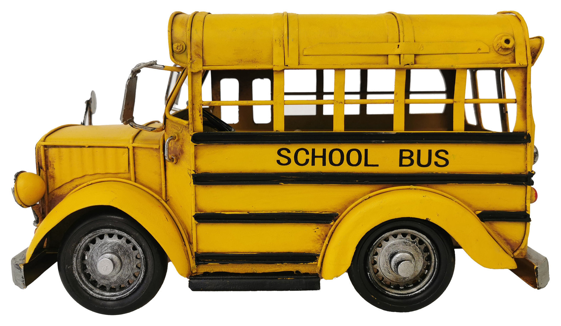 Metal Model School Bus Decor - Contemporary - Decorative Objects And ...