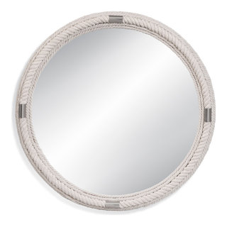 Largo Wall Mirror - White Rope, 36x3x6 - Beach Style - Wall Mirrors ...
