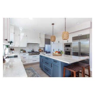 Inspired farmhouse kitchen - Beach Style - Kitchen - Denver - by ...